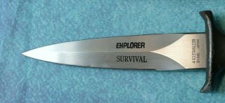 EDGE MARK Japan EXPLORER SURVIVAL Boot Knife - VINTAGE Dual Edge ...
