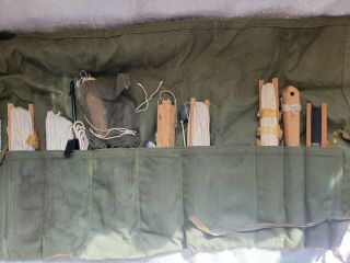 VINTAGE WW2 US Pilots Emergency Survival Fishing Kit Bushcraft Military ...