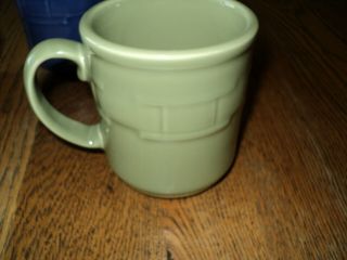 3 LONGABERGER Woven Traditions Multi Color Pottery Coffee CUPS MUGS ...