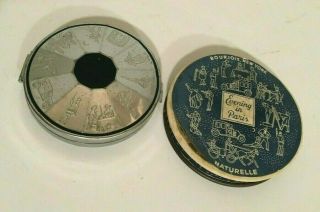 Vintage Bourjois Evening In Paris Silver Plated Compact With Puff ...