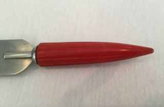 Androck Catalin Bakelite RED Bullet Handle Stainless Dessert Frosting ...
