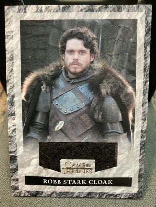Game Of Thrones Season 3 Three Relic Card R1 Robb Stark Cloak 151/375 ...