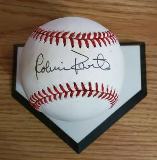 Brewers ROBIN YOUNT Signed American League Baseball W/COA | #5325218