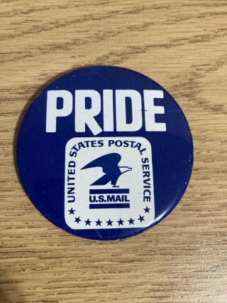 Rare Vintage US MAIL POST OFFICE USPS Pin Button Pinback | #54845995