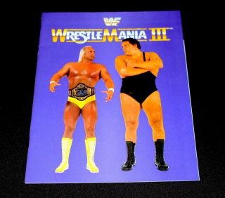 WWF WrestleMania IV 4 Official Program Hulk Hogan Andre The Giant WWE ...