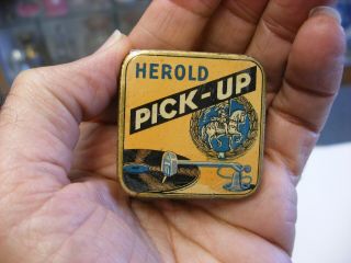 Herold Pick - Up Gramophone Needle Tin | #13812837