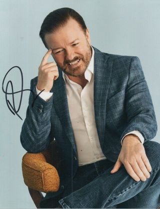 Ricky Gervais The Office Signed BBC Postcard Autograph | #55807967