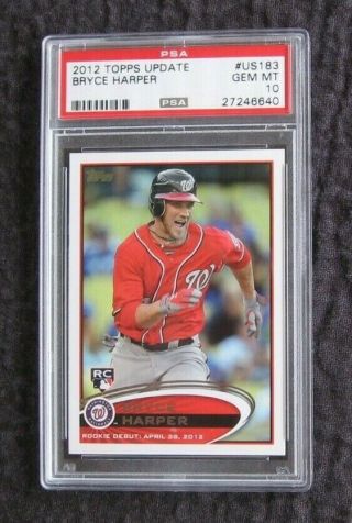2012 Topps Update US183 Bryce Harper Rookie Card RC Washington ...